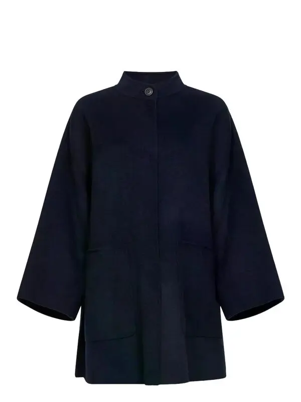 Max Mara Patch-pocket Coat - Blue