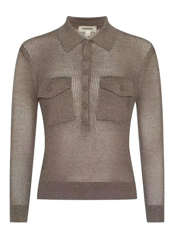L'Agence Carine Polo Top - Neutrals
