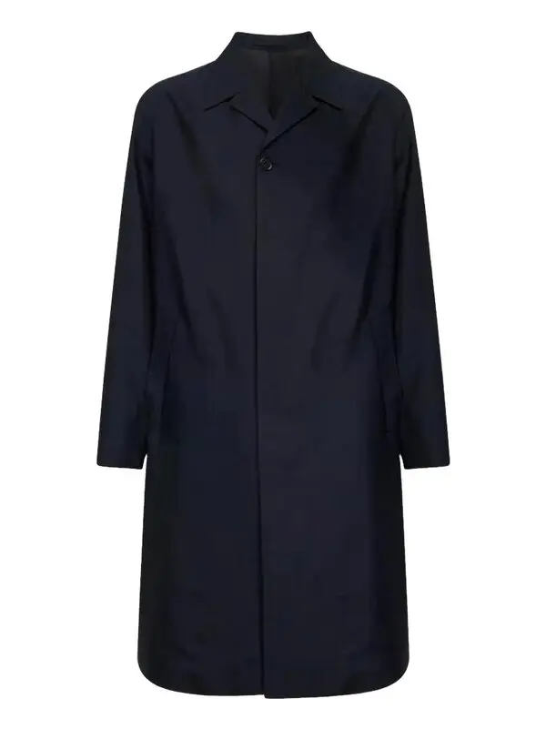 JIL SANDER Lapel Button Coat - Blue