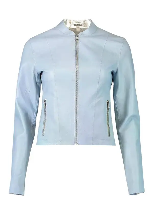 LAMARQUE Chapin Reversible Leather Jacket - Blue