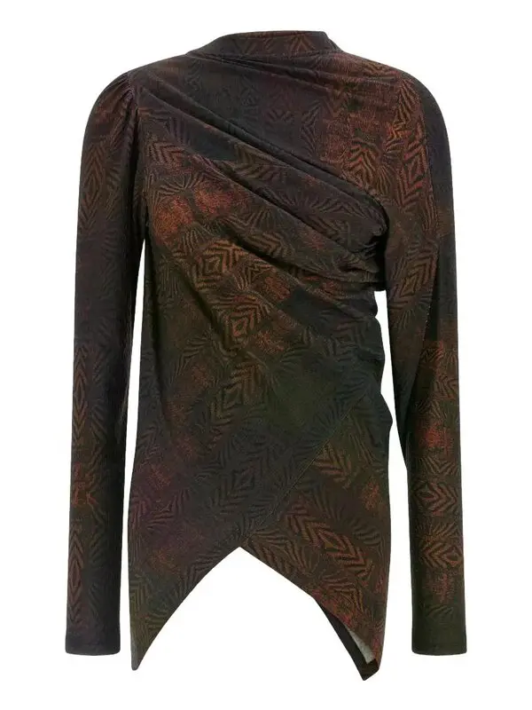KIKO KOSTADINOV Simpson Asymmetrical Top - Brown