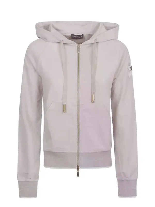 Lorena Antoniazzi Star-detail Zip-up Hoodie - Grey