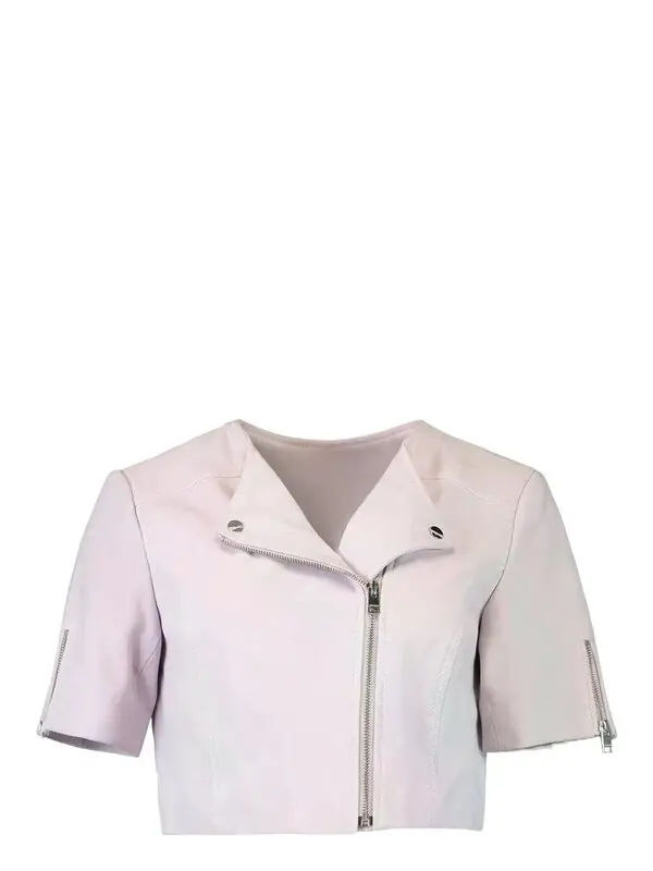 LAMARQUE Cropped Zip Jacket - Purple