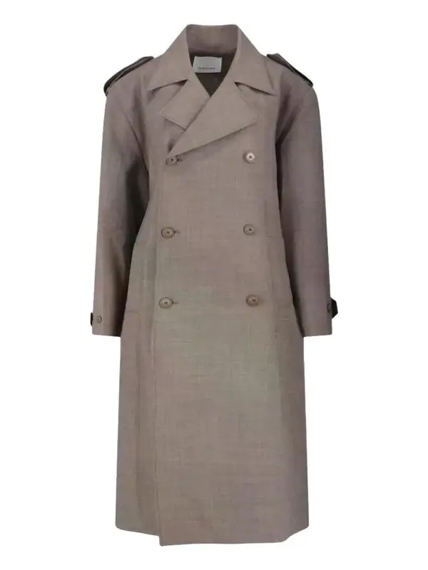 THE FRANKIE SHOP Bleecker Belted Trench Coat - Neutrals
