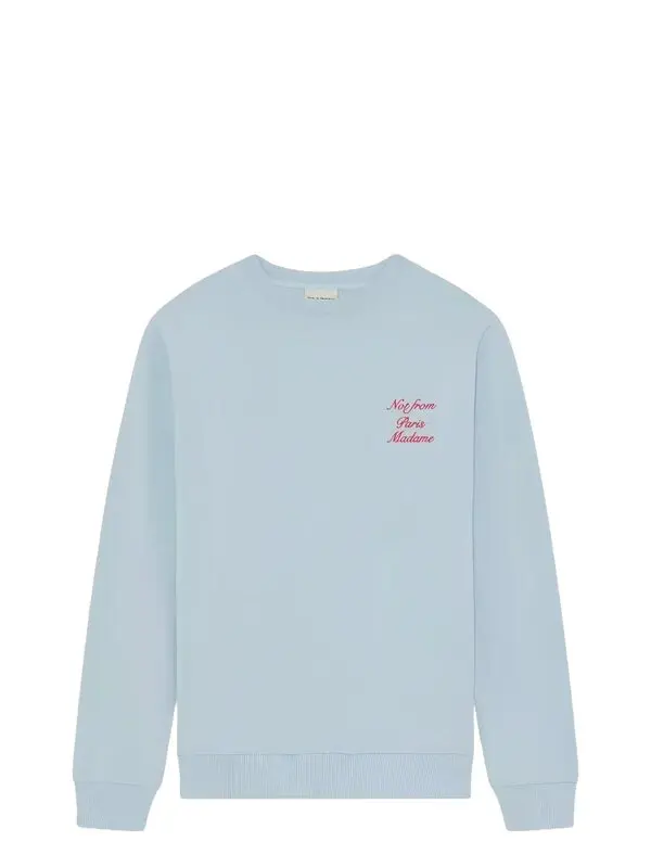 Drole De Monsieur Slogan-lettering Sweatshirt - Blue