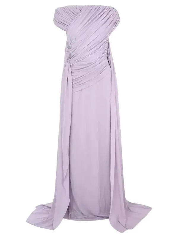 CHATS BY C.DAM Merel Draping Maxi Dress - Purple