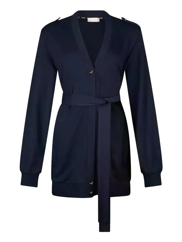 Liu Jo Button-fastening Belted Cardigan - Blue