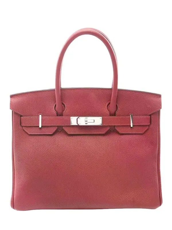 Hermès 2017 Togo Birkin 30 Handbag - Red