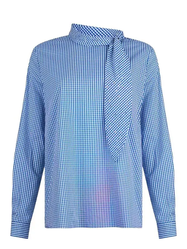 Liu Jo Bow-collar Blouse - Blue
