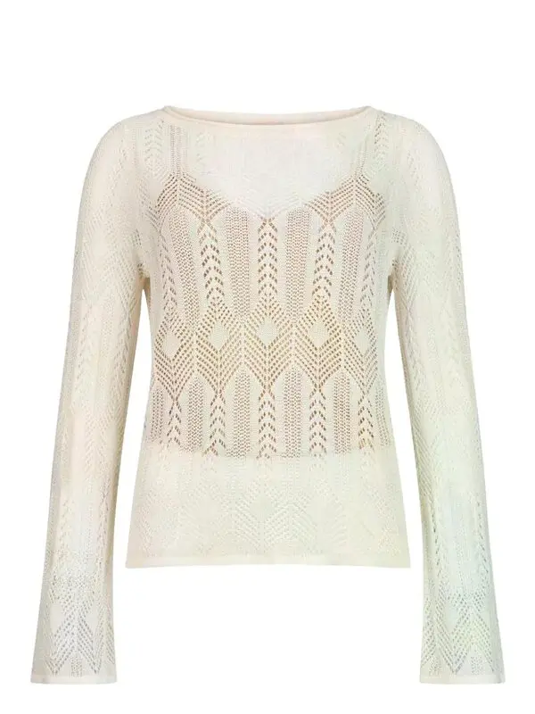 Liu Jo Openwork Jumper - White