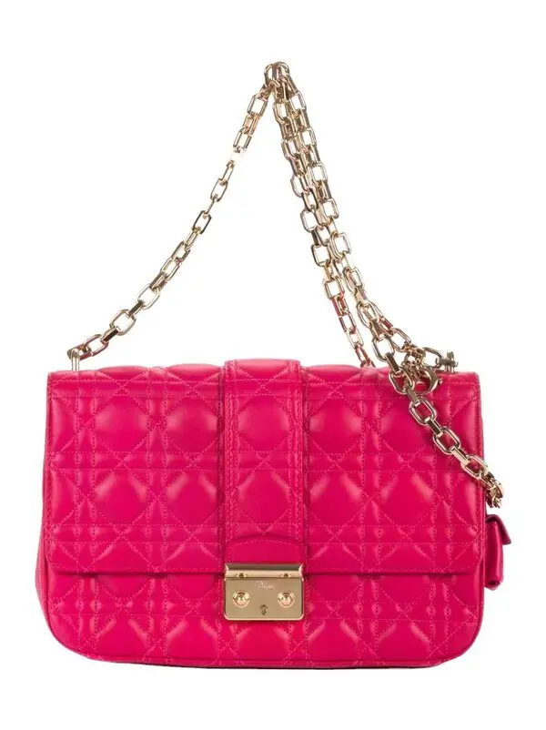 Dior Medium Miss Quilted Shoulder Bag - Pink