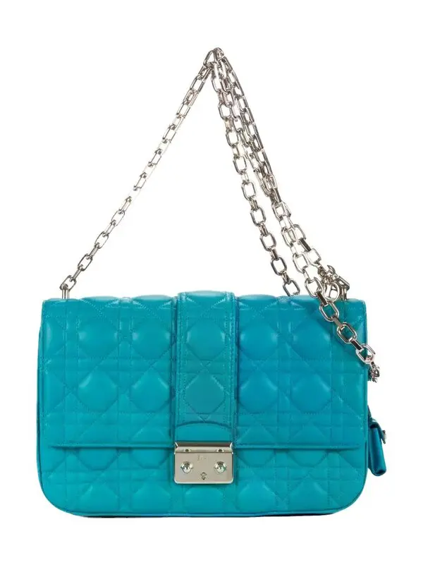 Dior Miss Quilted Chain Shoulder Bag - Blue