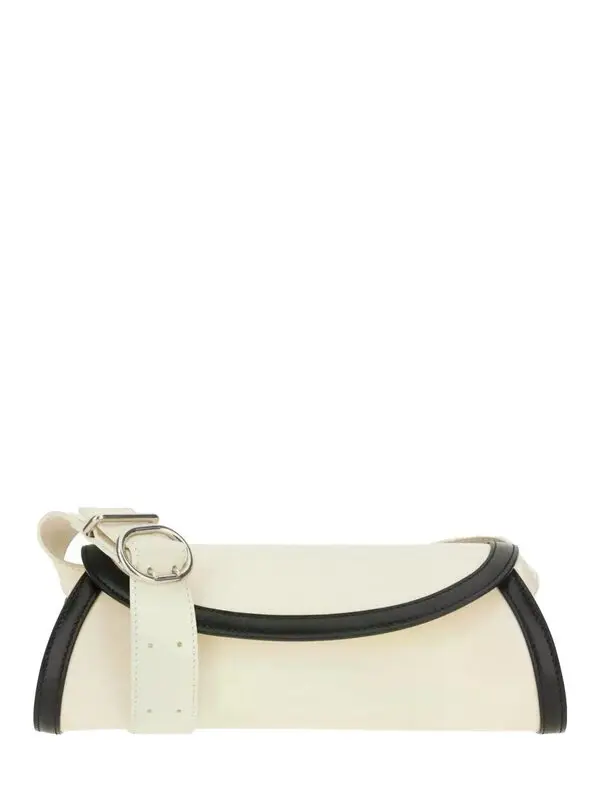 JIL SANDER Contrast-trim Shoulder Bag - Neutrals