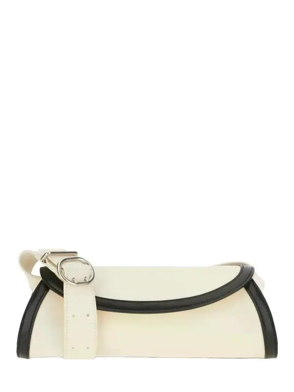 JIL SANDER Contrast-trim Shoulder Bag - Neutrals