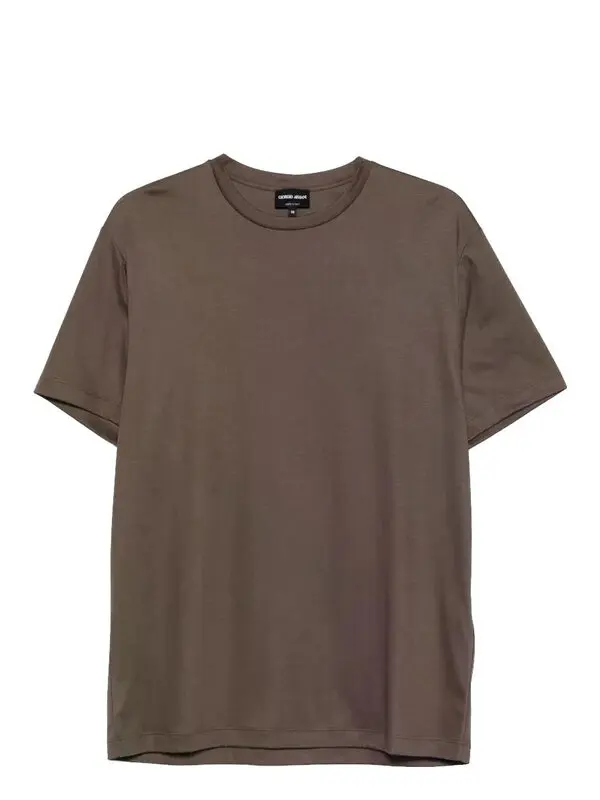 Giorgio Armani Short Sleeve T-shirt - Brown