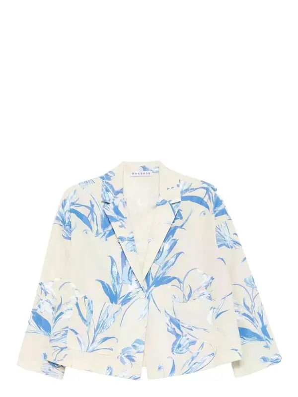 ROSSO 35 Floral Print Jacket - Neutrals