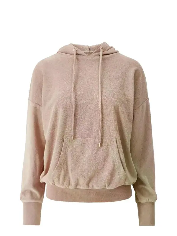 Melissa Odabash Nora Drawstring Hoodie - Neutrals
