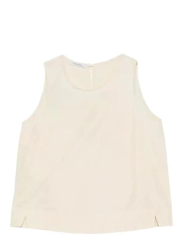 ROSSO 35 Split Hem Top - Neutrals