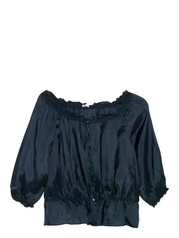 Aspesi Ruffled Blouse - Blue