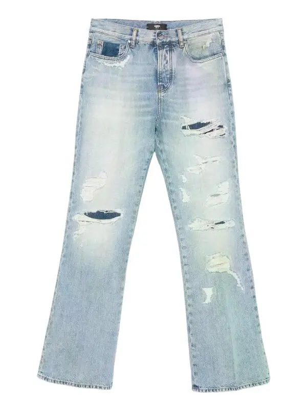 Amiri Regular Fit Distressed Jeans - Blue