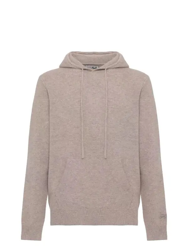 MC2 SAINT BARTH Hooded Long-sleeve Sweater - Neutrals