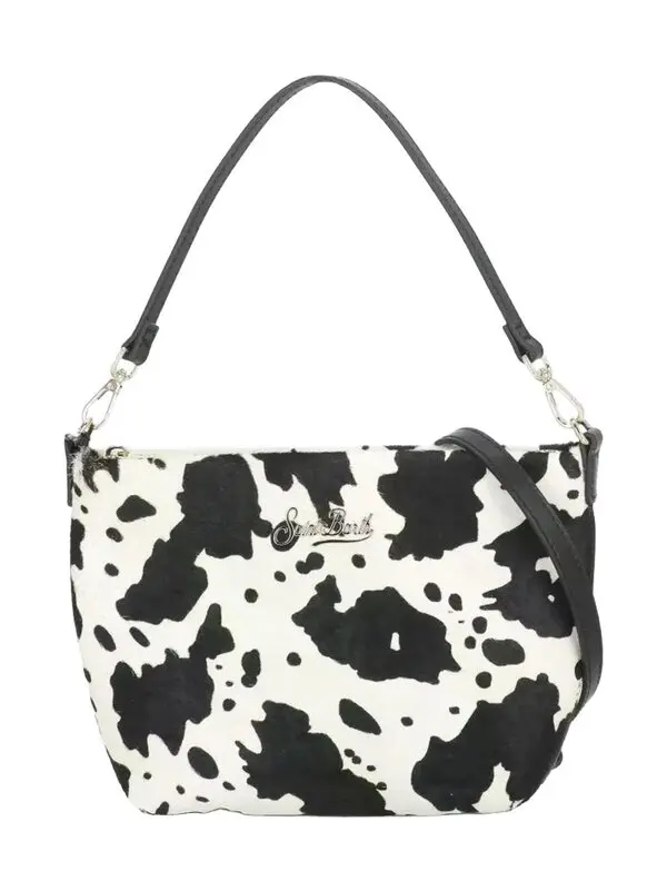 MC2 SAINT BARTH Printed Leather Shoulder Bag - White