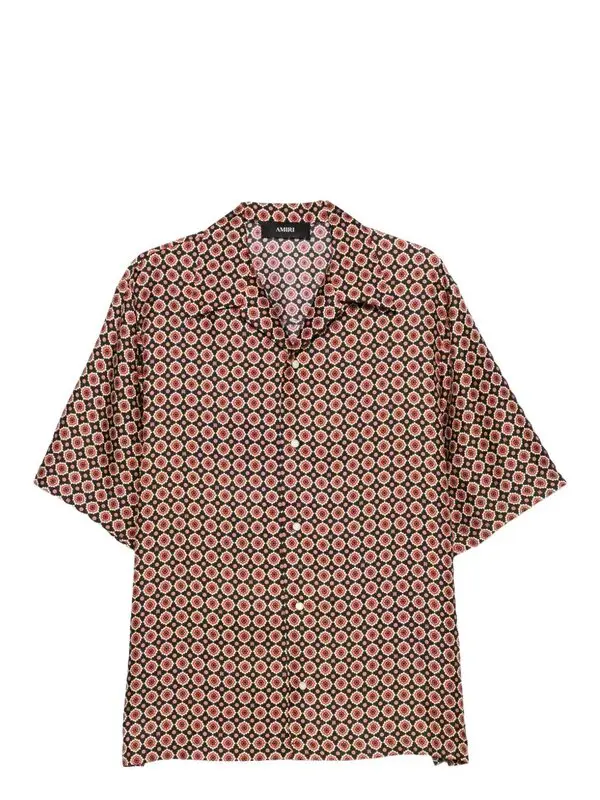 Amiri Patterned Short-sleeve Shirt - Black