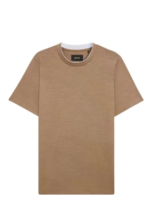 BOSS Double-collar T-shirt - Neutrals