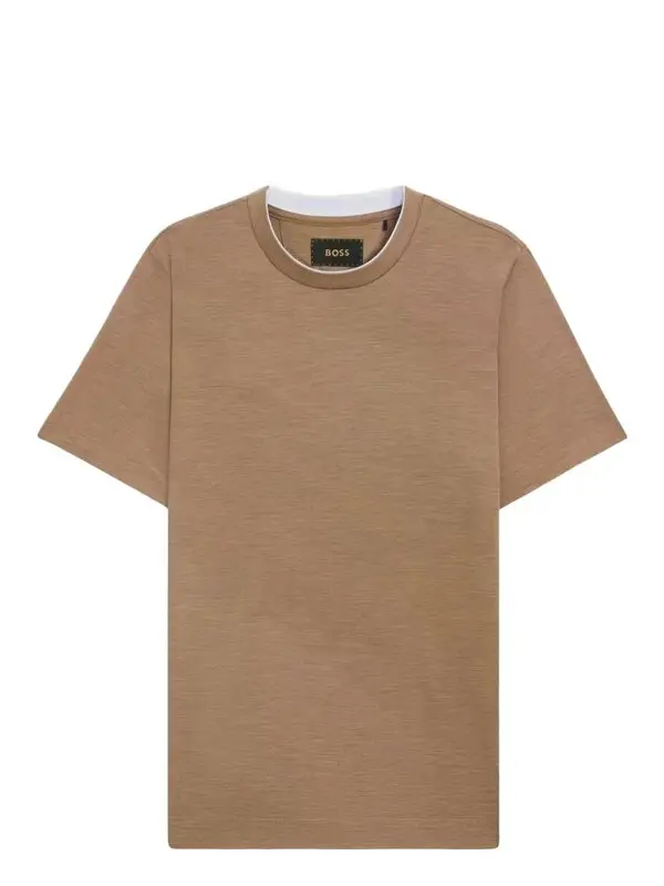 BOSS Double-collar T-shirt - Neutrals