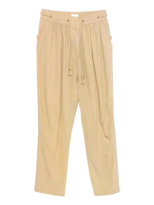 Isabel Marant Falcona Straight-leg Trousers - Neutrals