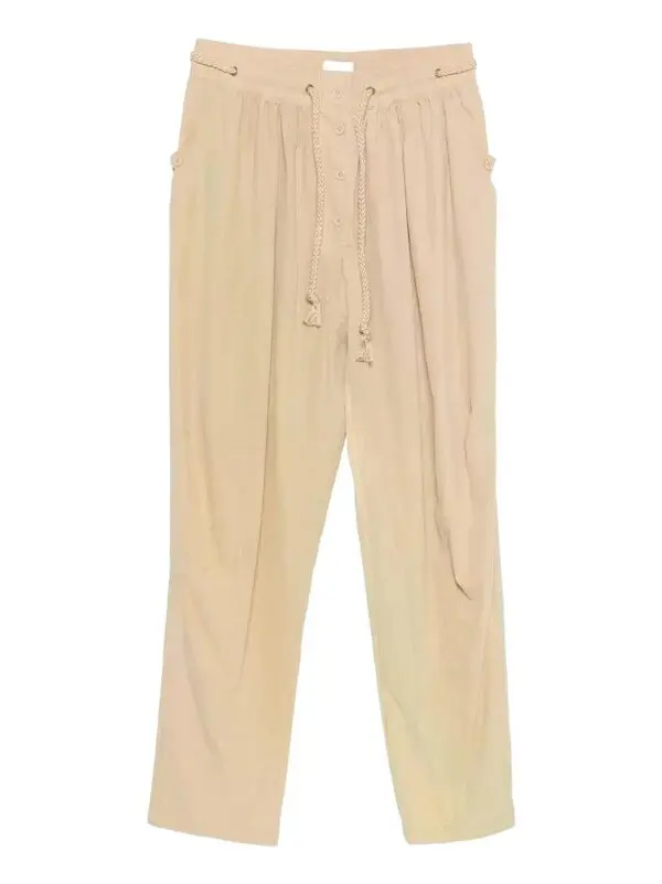 Isabel Marant Falcona Straight-leg Trousers - Neutrals