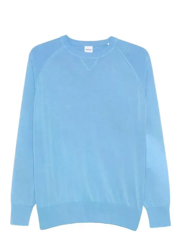 Aspesi Raglan Crewneck Sweatshirt - Blue