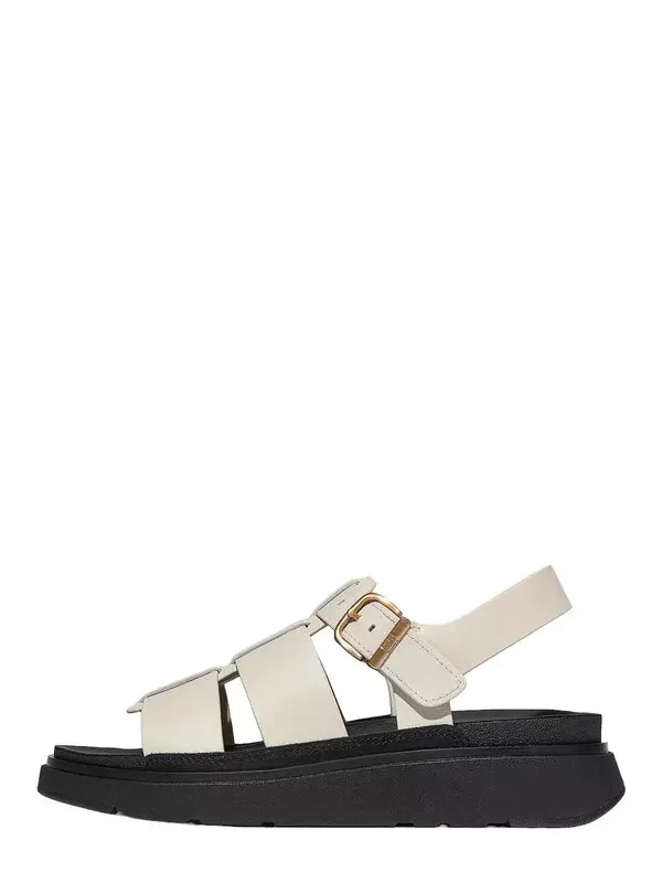 Fitflop Woven Buckle Sandals - Neutrals