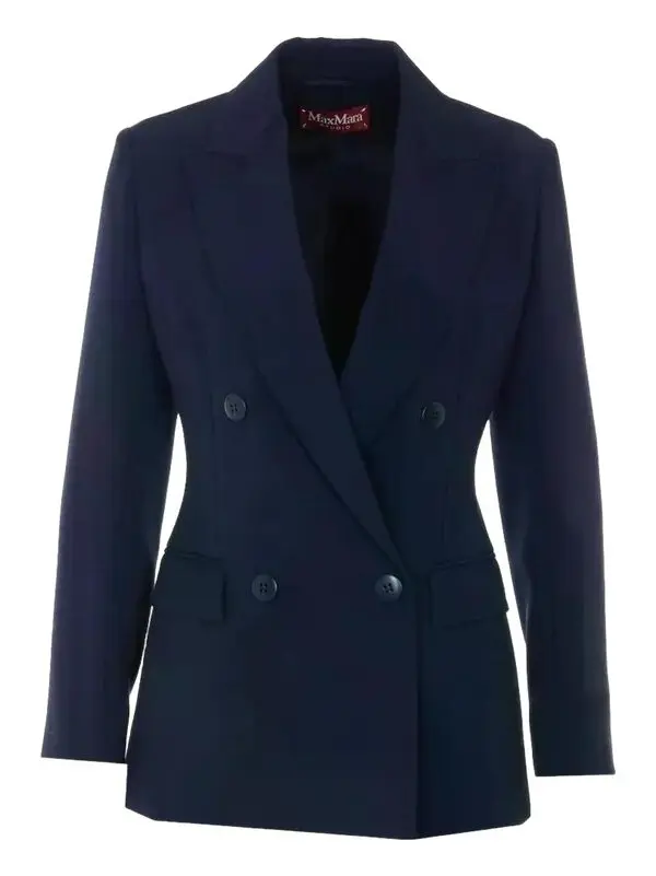 Max Mara Double-breasted Blazer - Blue