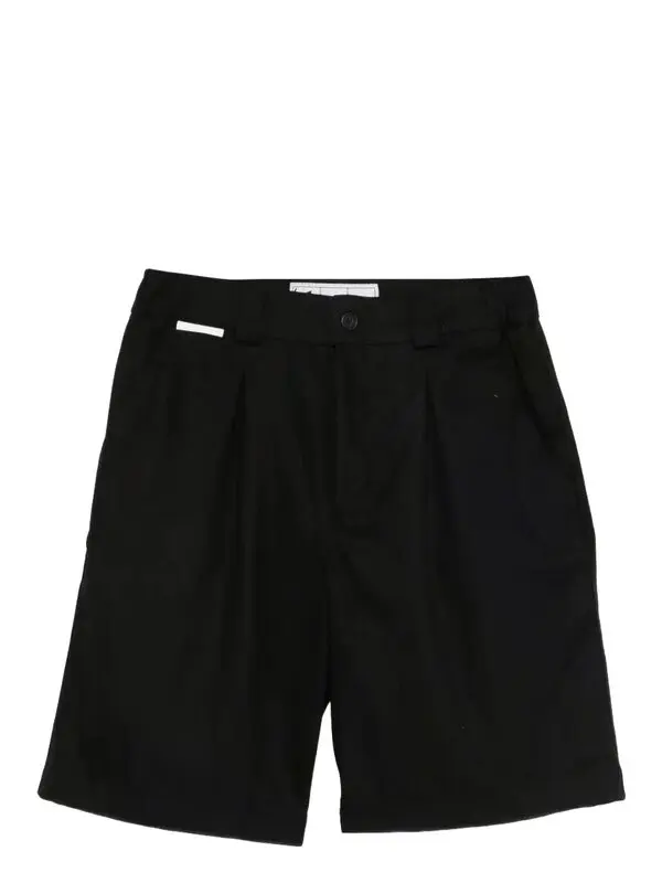 GR10K Front-pleat Shorts - Black