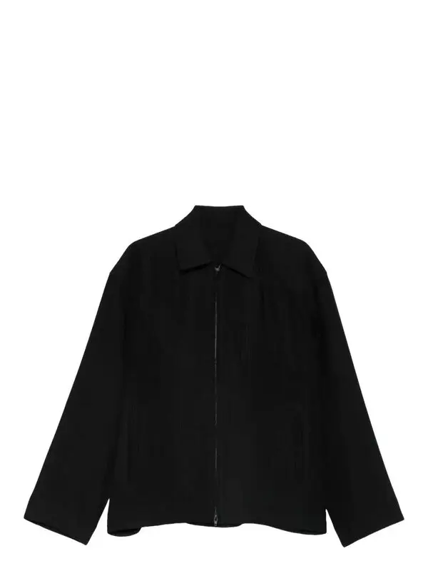 JUUN.J Cotton Zip Jacket - Black