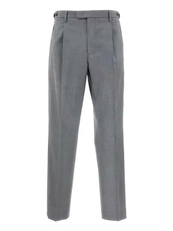 Barena Venezia Tonal Topstitching Trousers - Grey