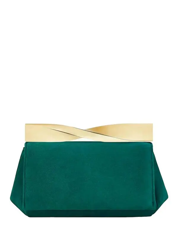 AQUAZZURA Mini Twist Clutch - Green