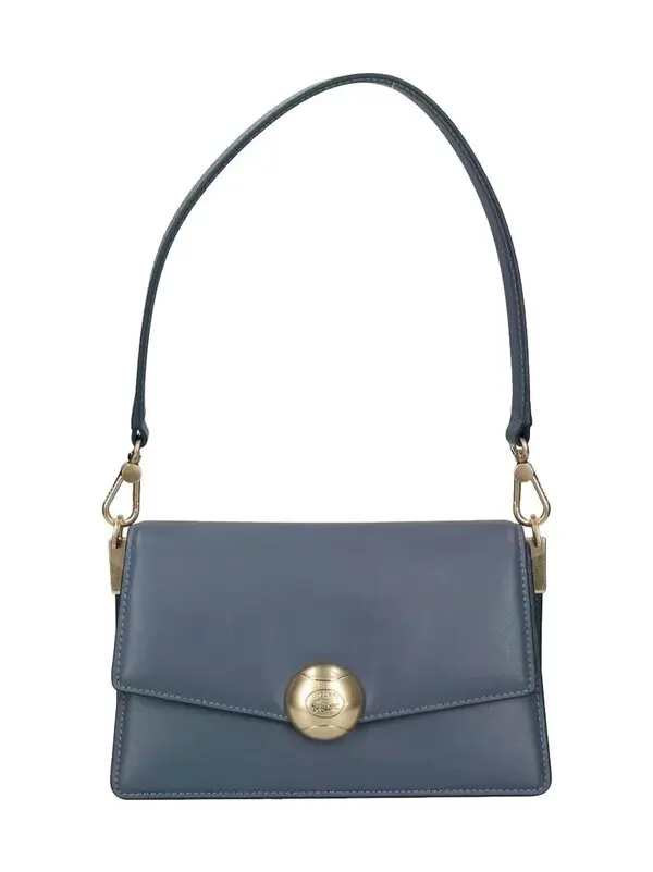 Lacoste Leather Shoulder Bag - Blue