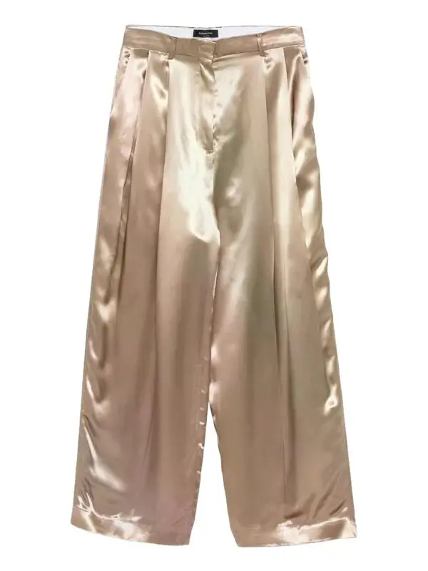 Fabiana Filippi Pleated Wide Leg Trousers - Neutrals