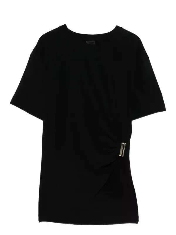 Pinko Buckle Draped T-shirt - Black