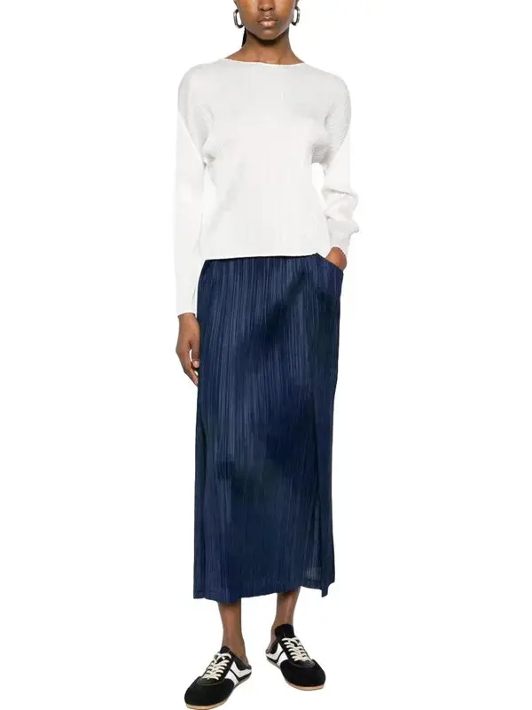 Issey Miyake Pleated Top - White