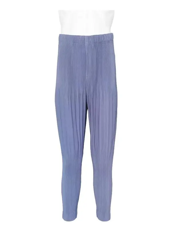 Issey Miyake Pleated Tapered Trousers - Purple