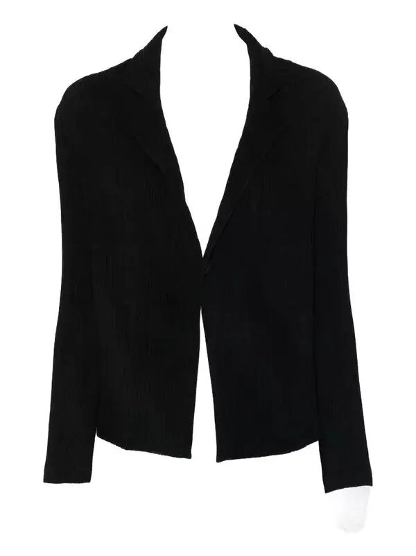 Issey Miyake Pleated Jacket - Black