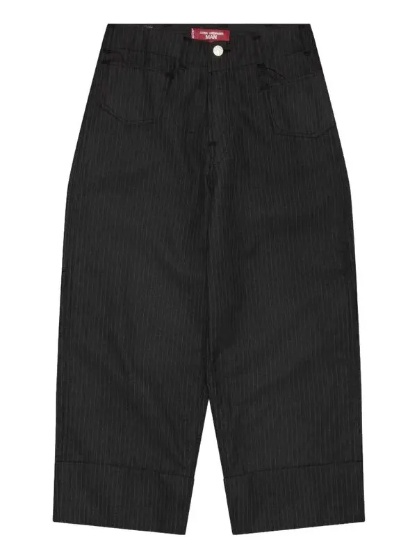 Junya Watanabe Pinstripe Trousers - Grey