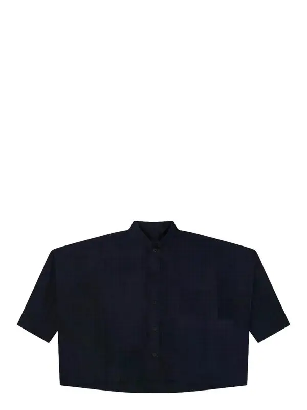 BERGFABEL Short-sleeve Buttoned Shirt - Blue