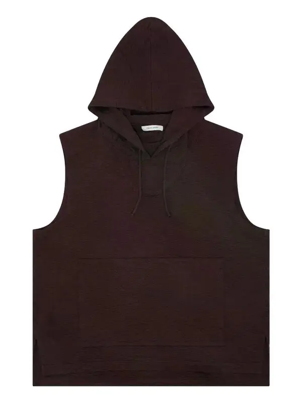 CRAIG GREEN Sleeveless Hooded Vest - Brown