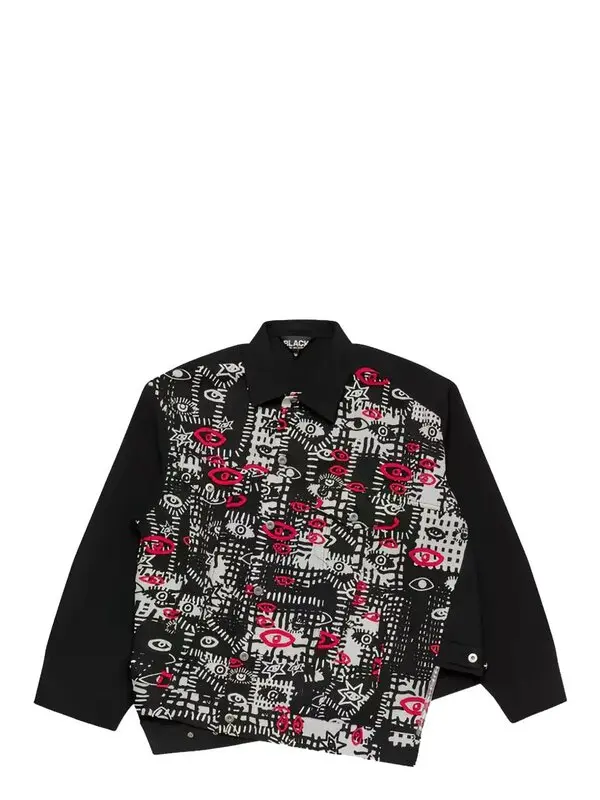 BLACK COMME DES GARÇONS X Filip Pagowski Printed Jacket - Black