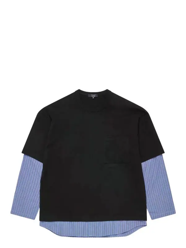 Comme Des Garçons Layered Crew-neck T-shirt - Black