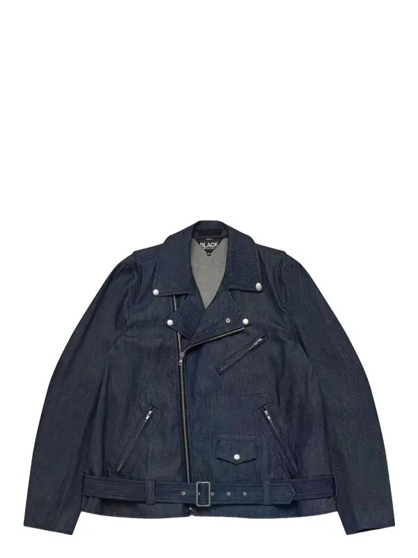 BLACK COMME DES GARÇONS Denim Biker Jacket - Blue